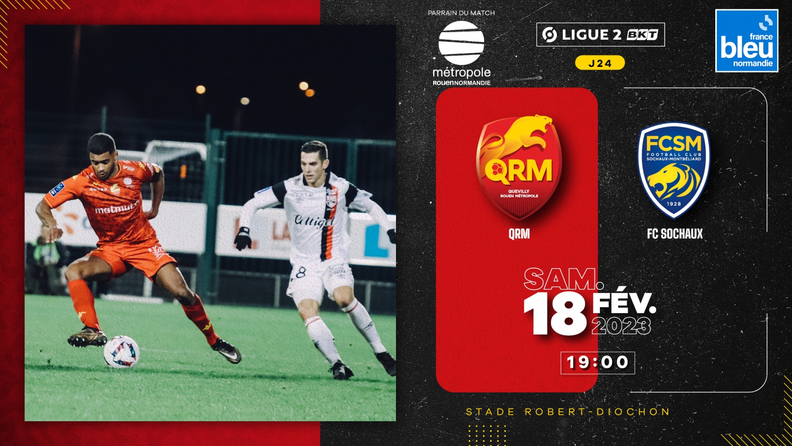J24 : Comment suivre le match QRM-FC Sochaux Montbéliard ? - QRM