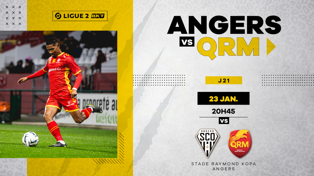 J21 : Comment suivre le match Angers SCO-QRM - QRM